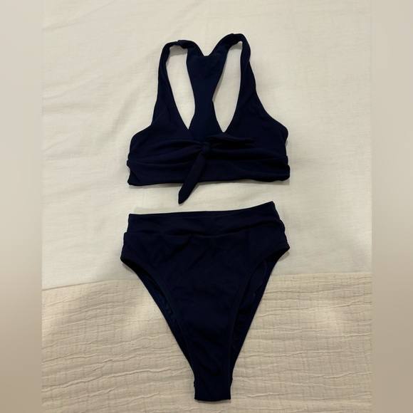 l*space | Swim | L Space Ribbed Bikini Set In Midnight Blue Size Xs ...